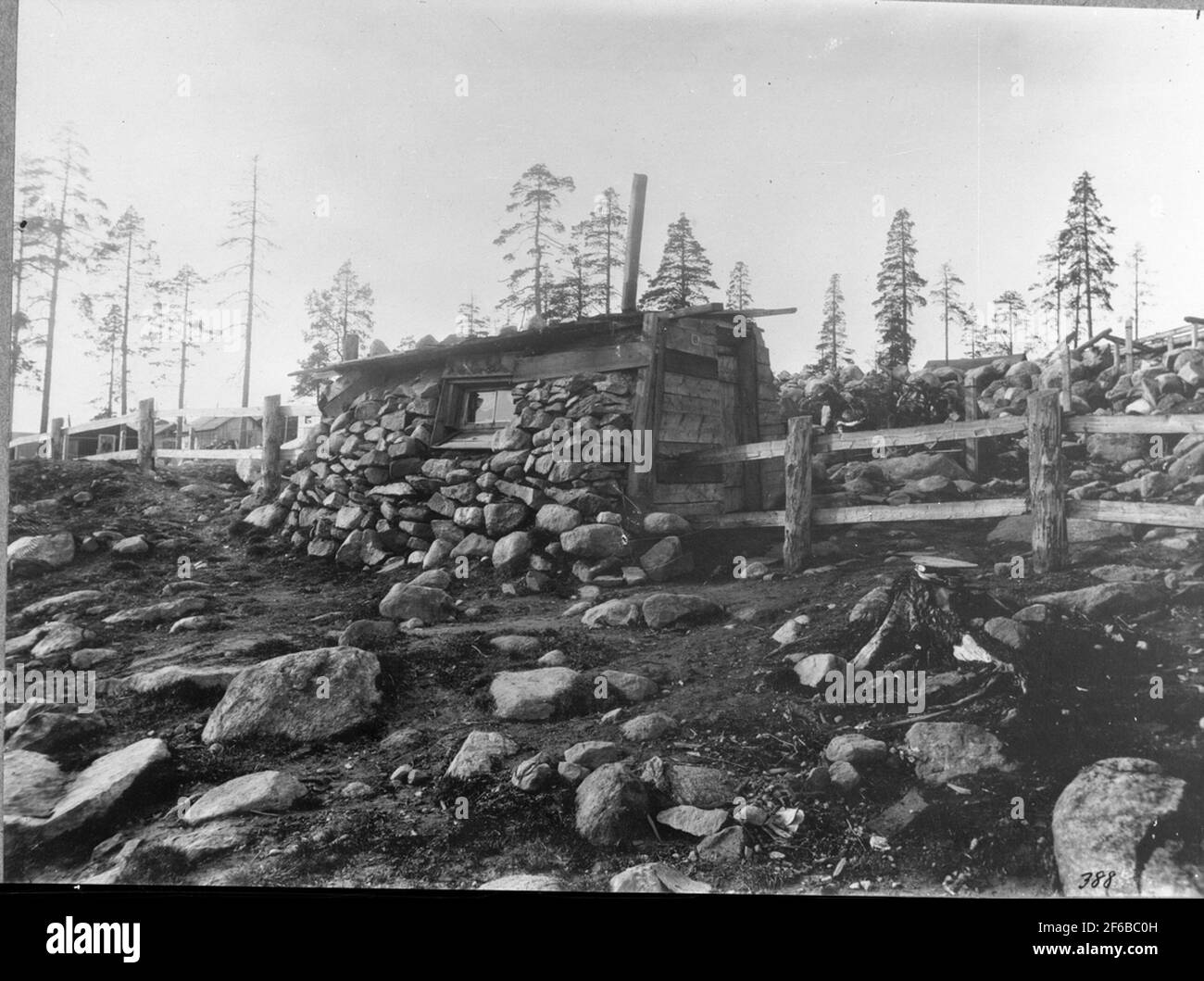 The place where in the 1930s Samskolan was built Stock Photo - Alamy