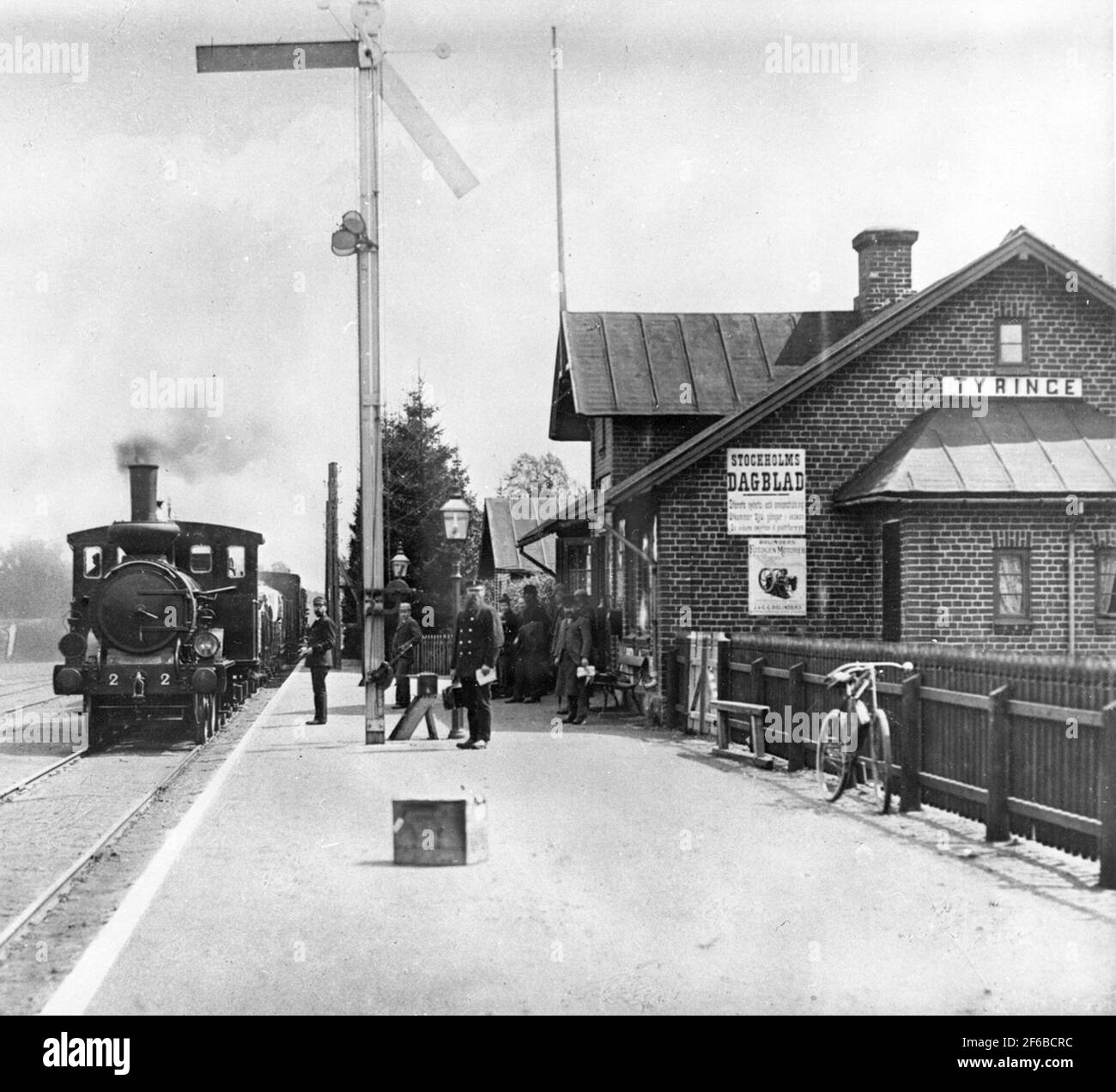 Station.Helsingborg-Hässleholm's railway, HHJ Lok 2 Stock Photo - Alamy