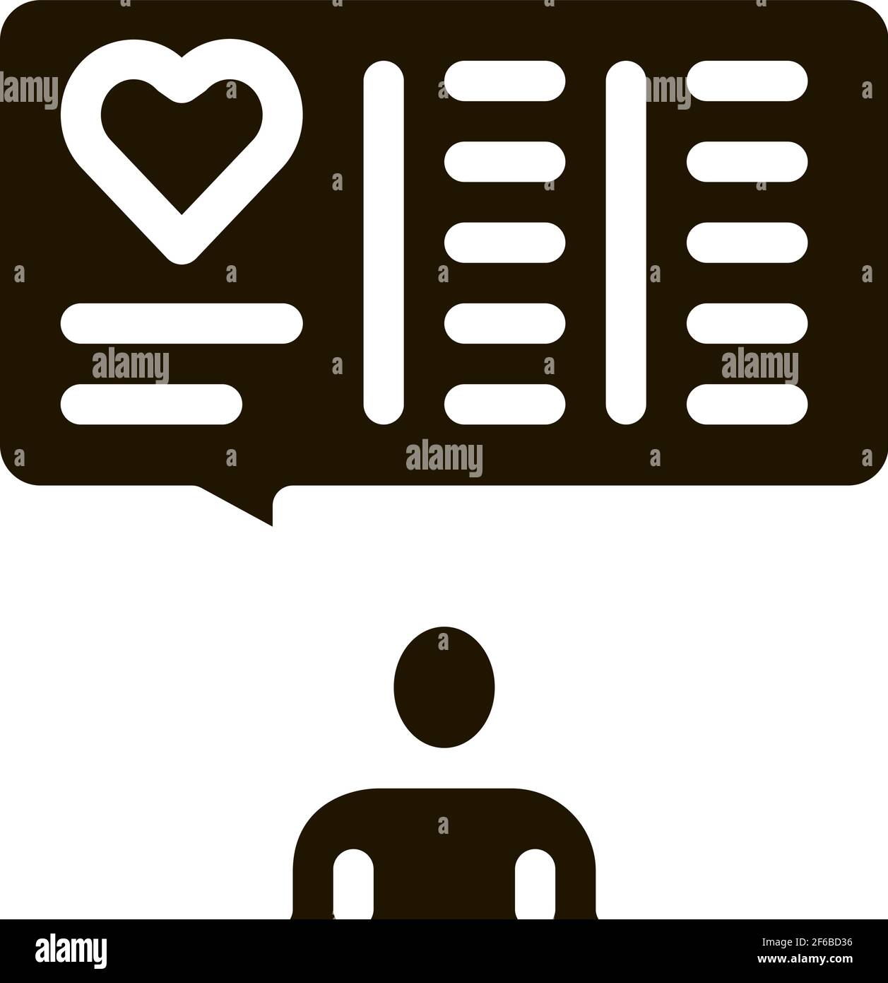 human talking about healthy life icon Vector Glyph Illustration Stock ...