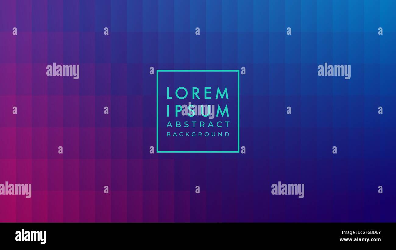 Tiled rectangle shape pattern vector illustration. Blue purple magenta ...