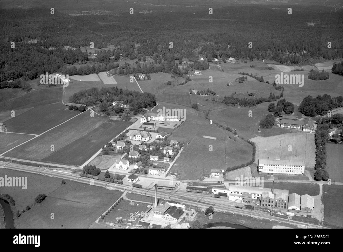 Aerial view of station Stock Photo - Alamy