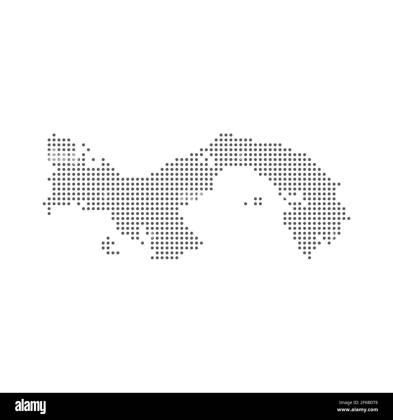 Vector abstract pixel dot of Panama map. Vector Stock Vector Image ...