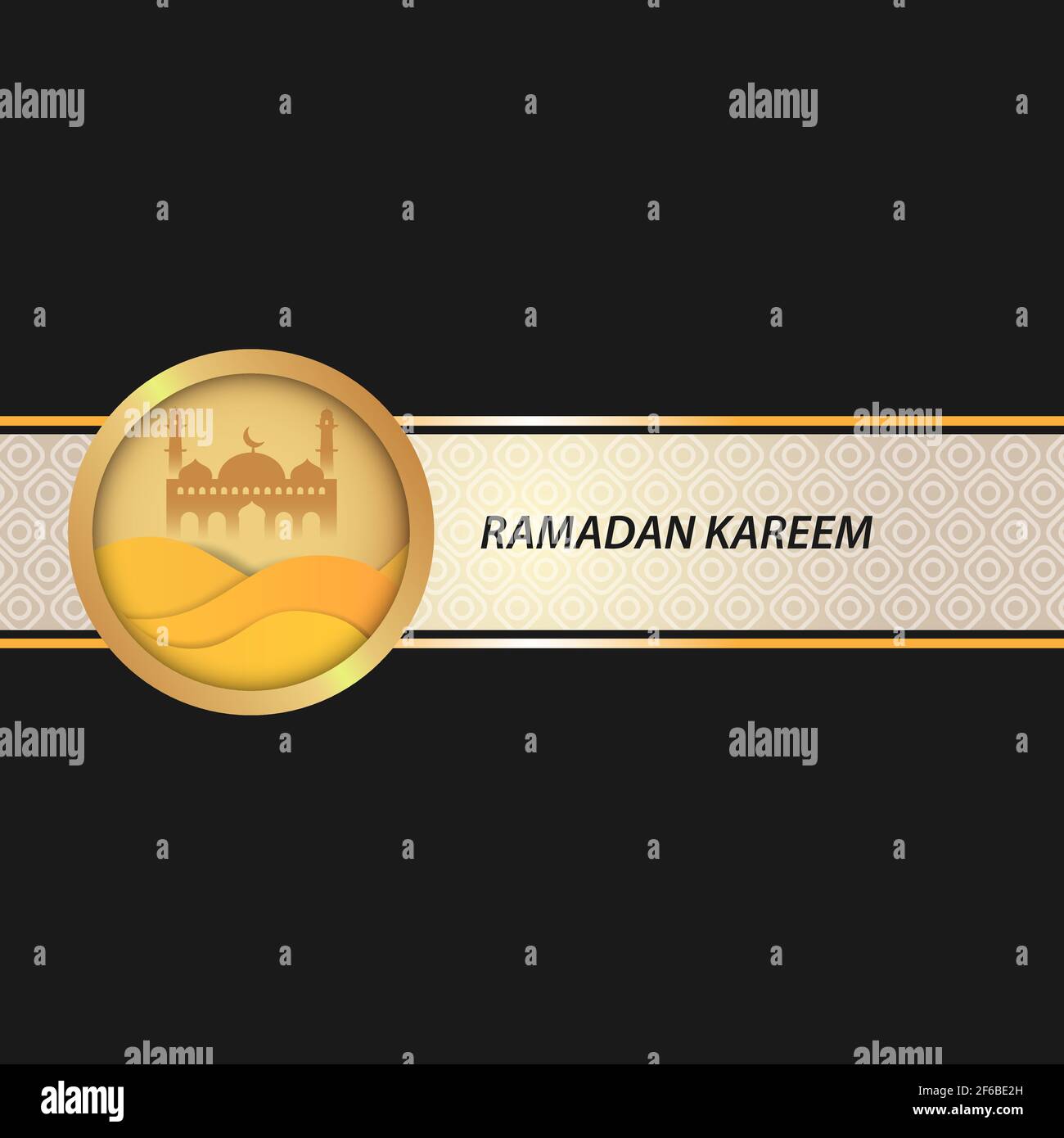 Modern luxury Islamic square template layout background post card ...