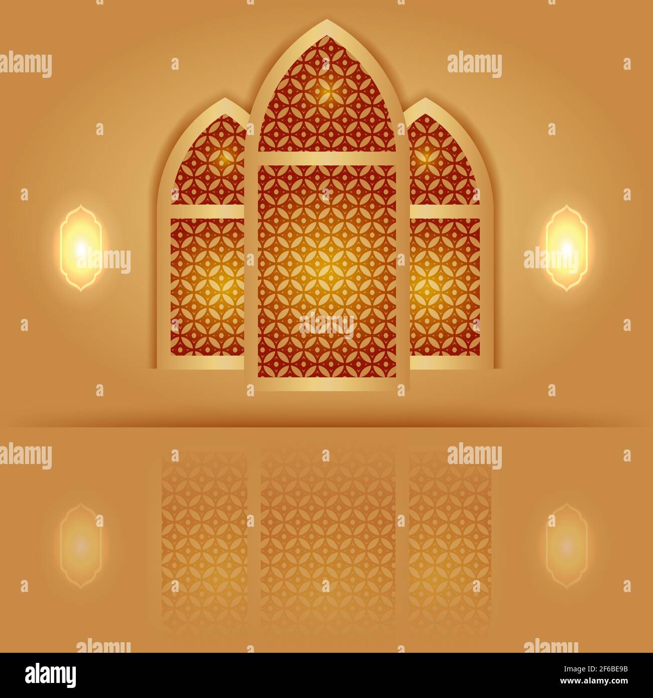 Modern luxury Islamic square template layout background post card ...