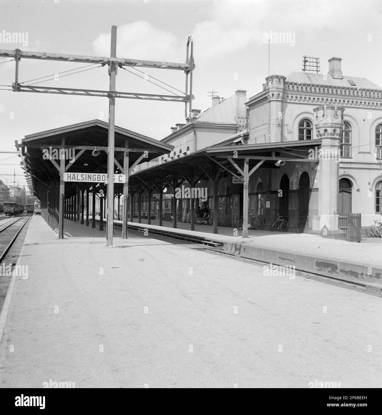 Helsingborg Central Station. The station built by Landskrona ...