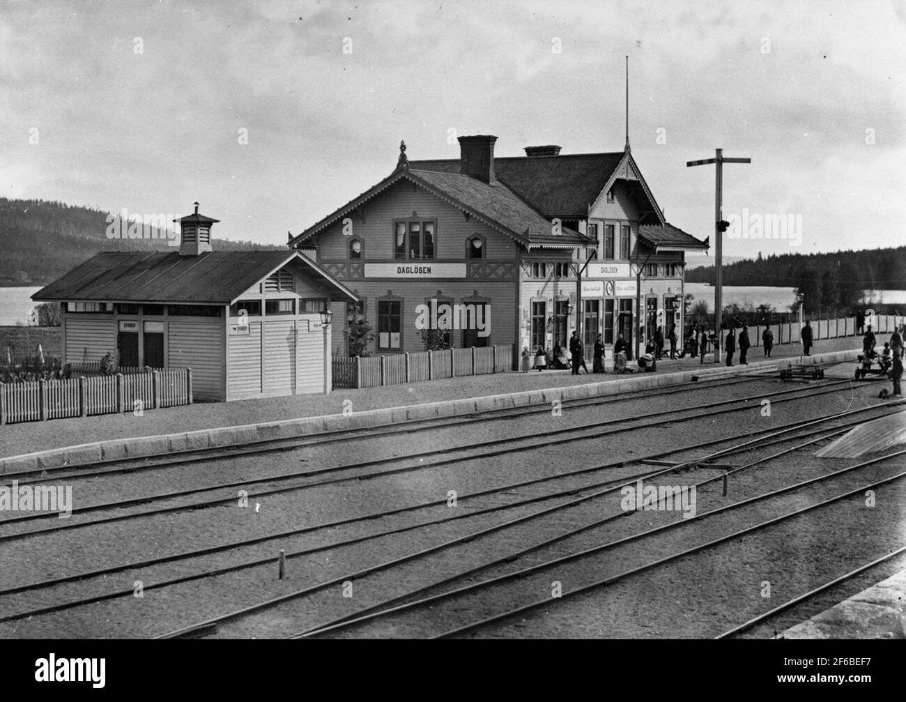 Weathered railway station, was built by the mountain lags in 1879. To ...