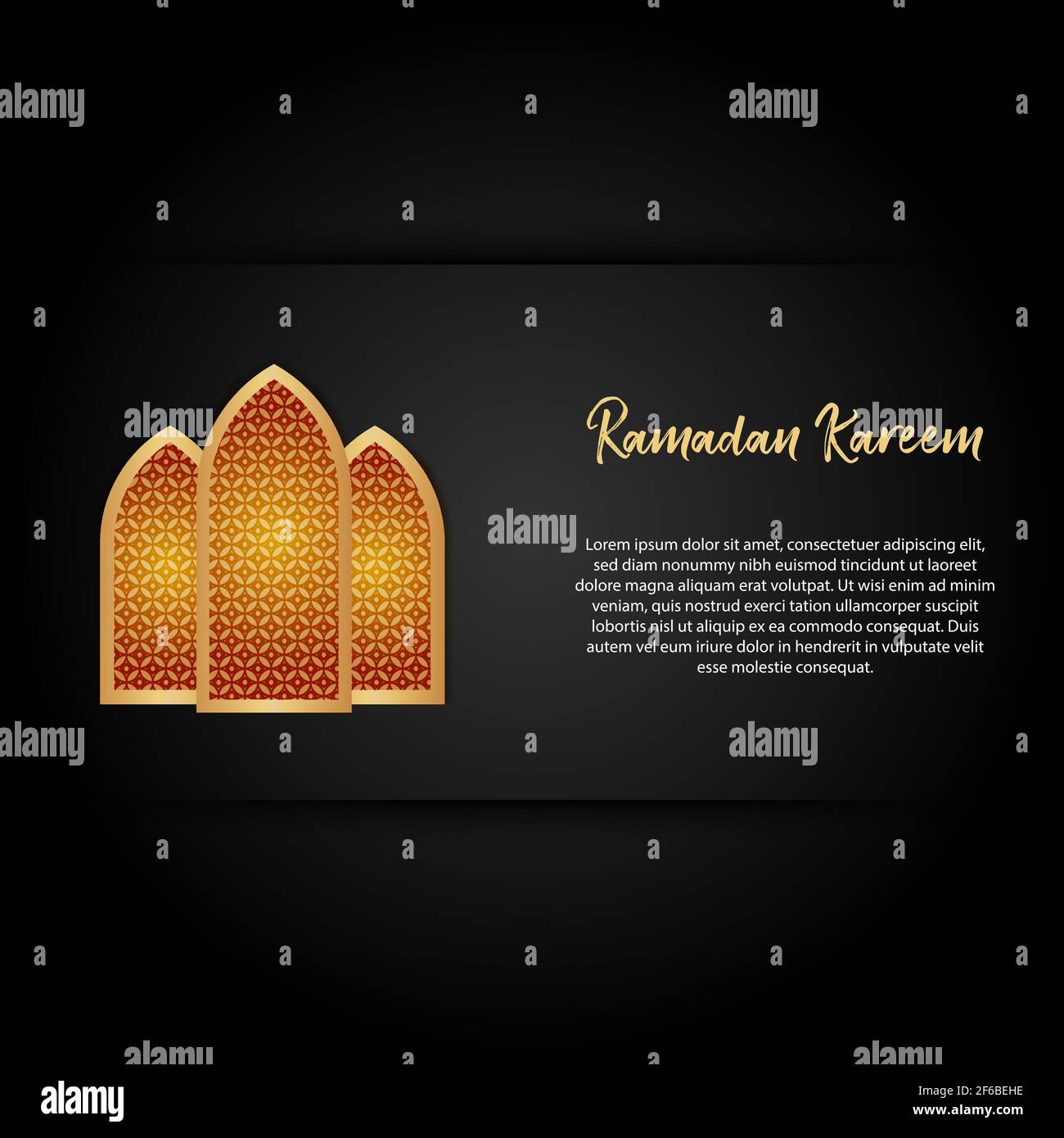 Modern luxury Islamic square template layout background post card ...
