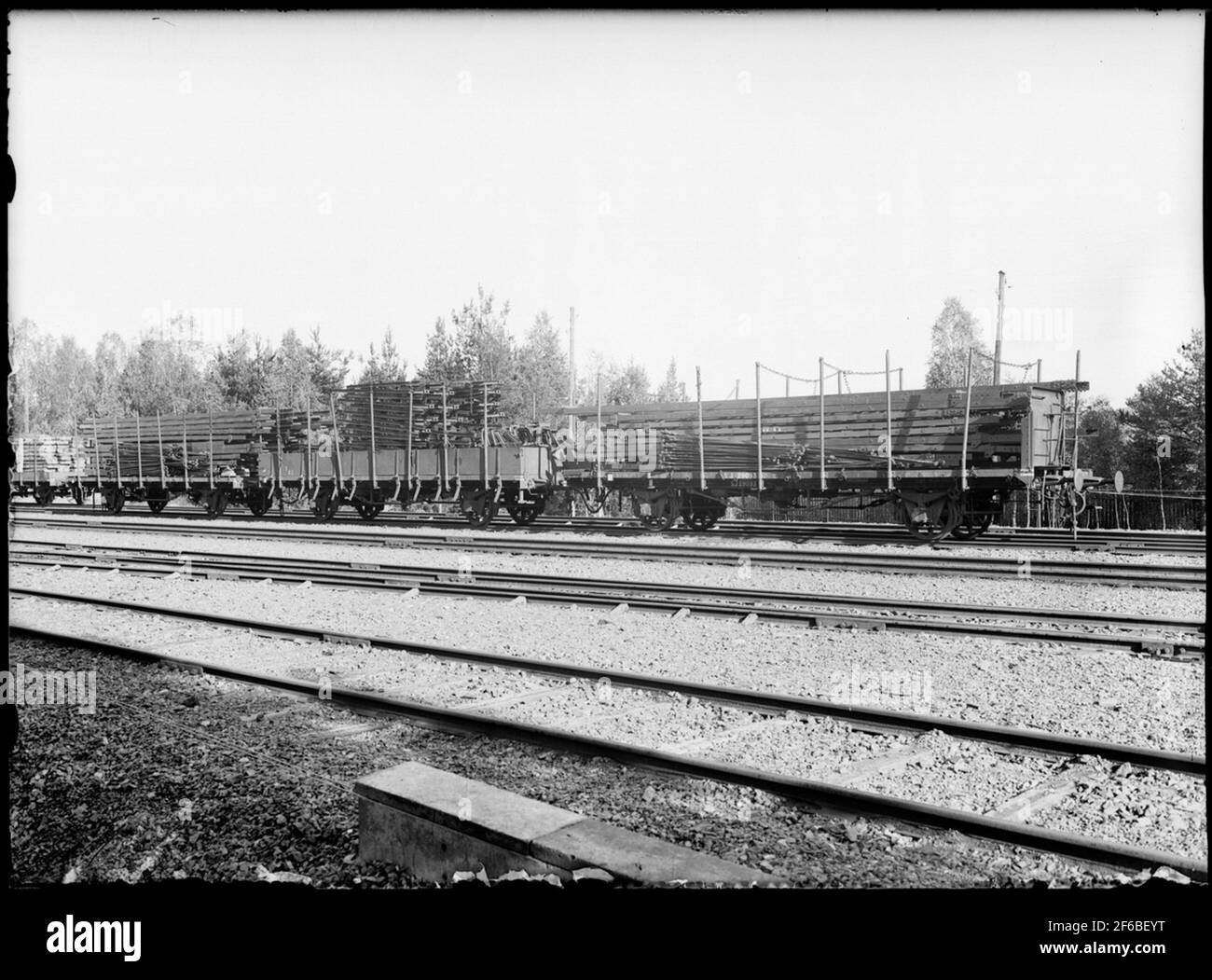 The state's railways, SJ freight wagons Stock Photo - Alamy