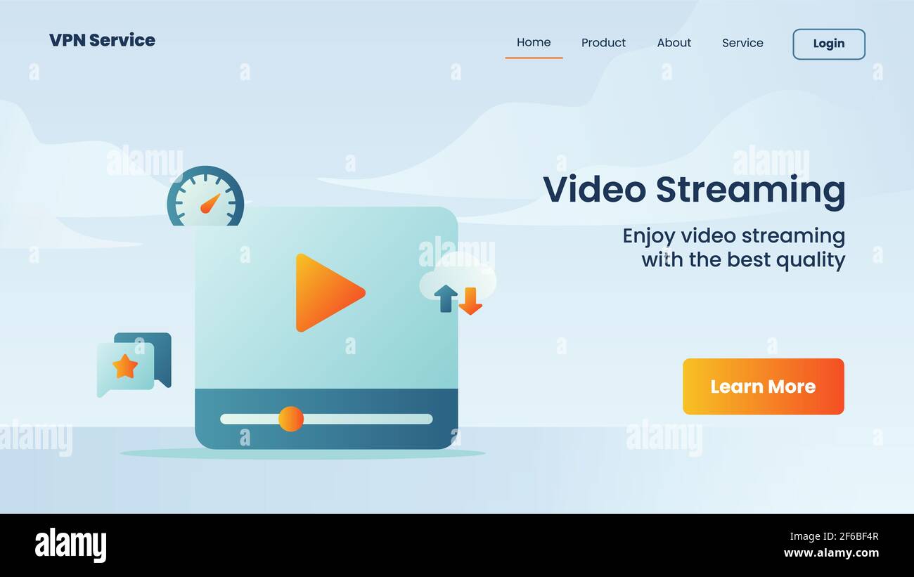 video streaming campaign for web website home homepage landing page ...