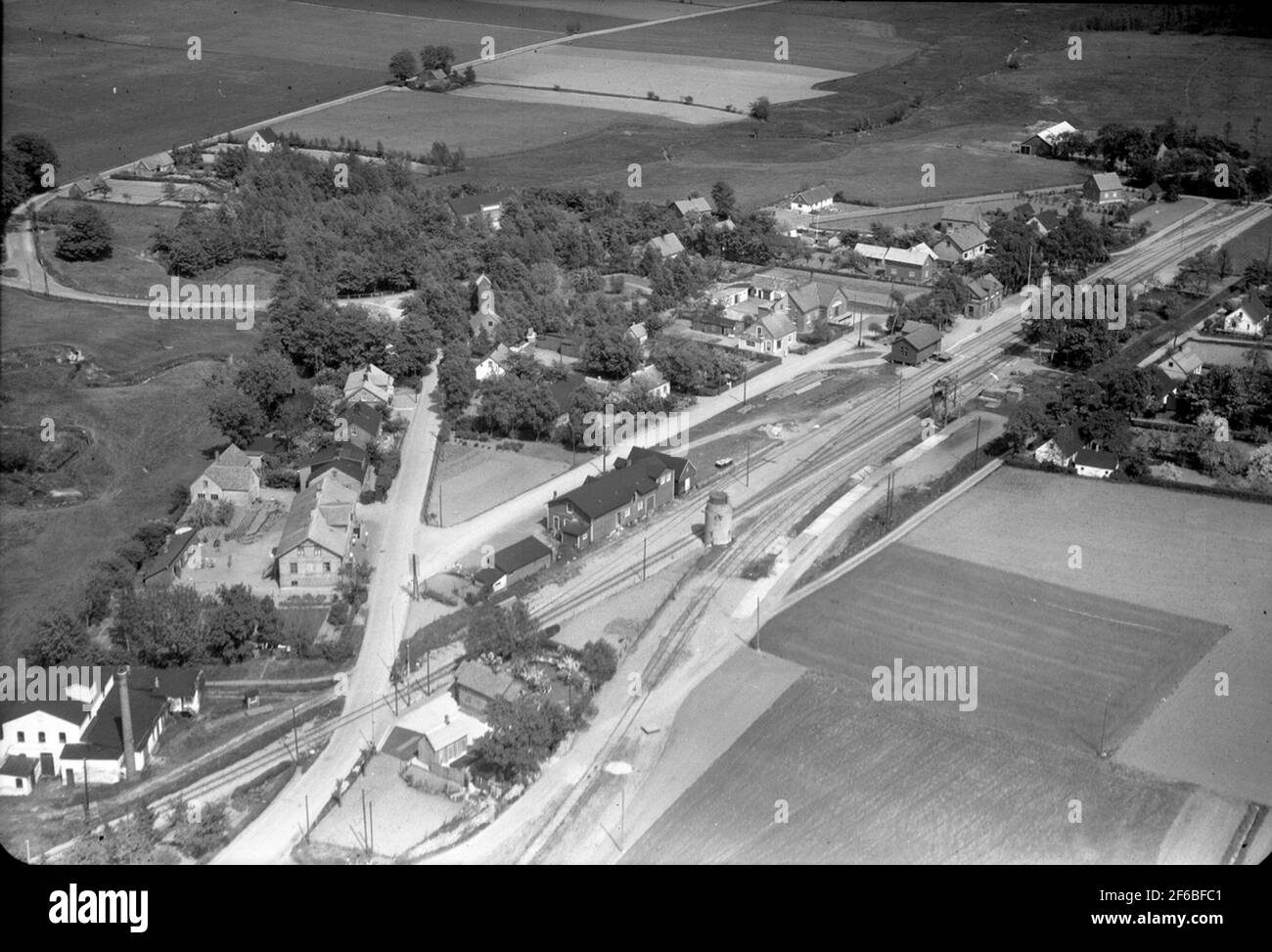 Aerial view of station Stock Photo - Alamy