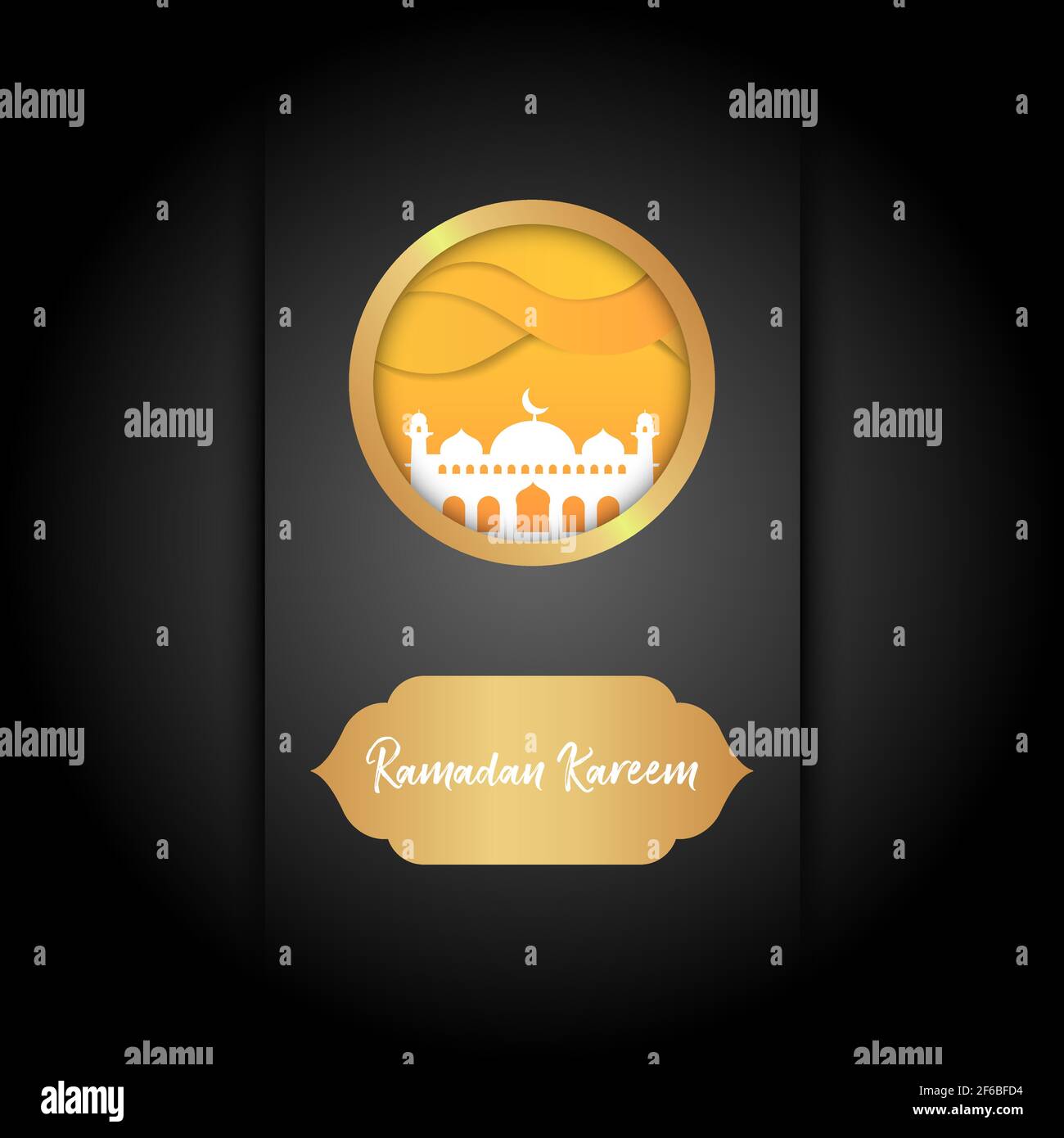 Modern luxury Islamic square template layout background post card ...