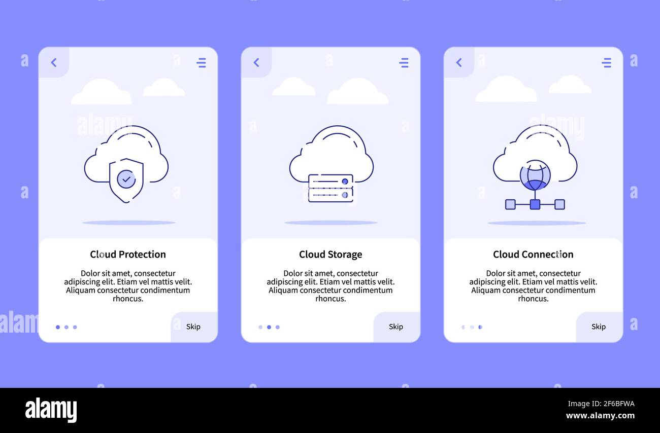 cloud protection cloud storage cloud connection onboarding for mobile ...