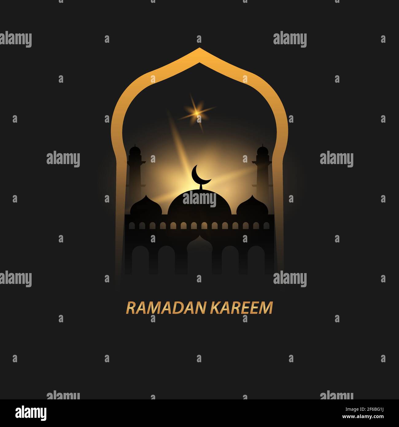 Modern luxury Islamic square template layout background post card ...