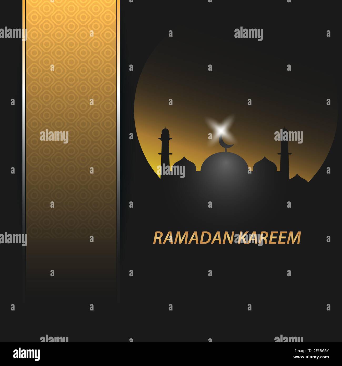 Modern luxury Islamic square template layout background post card ...