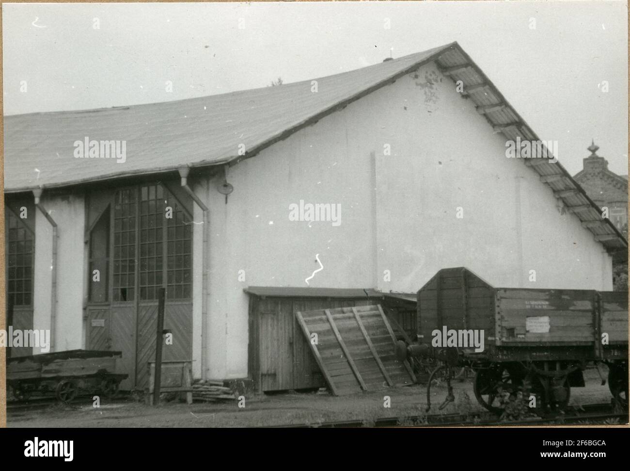 Side of locomotive with cart in picture Stock Photo - Alamy