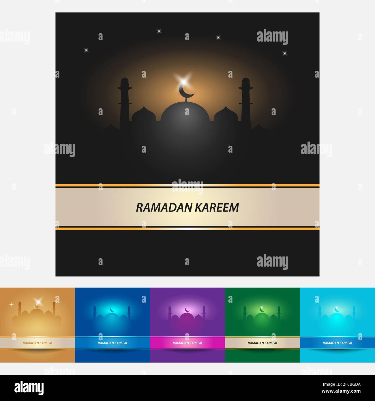 Modern luxury Islamic square template layout background post card ...