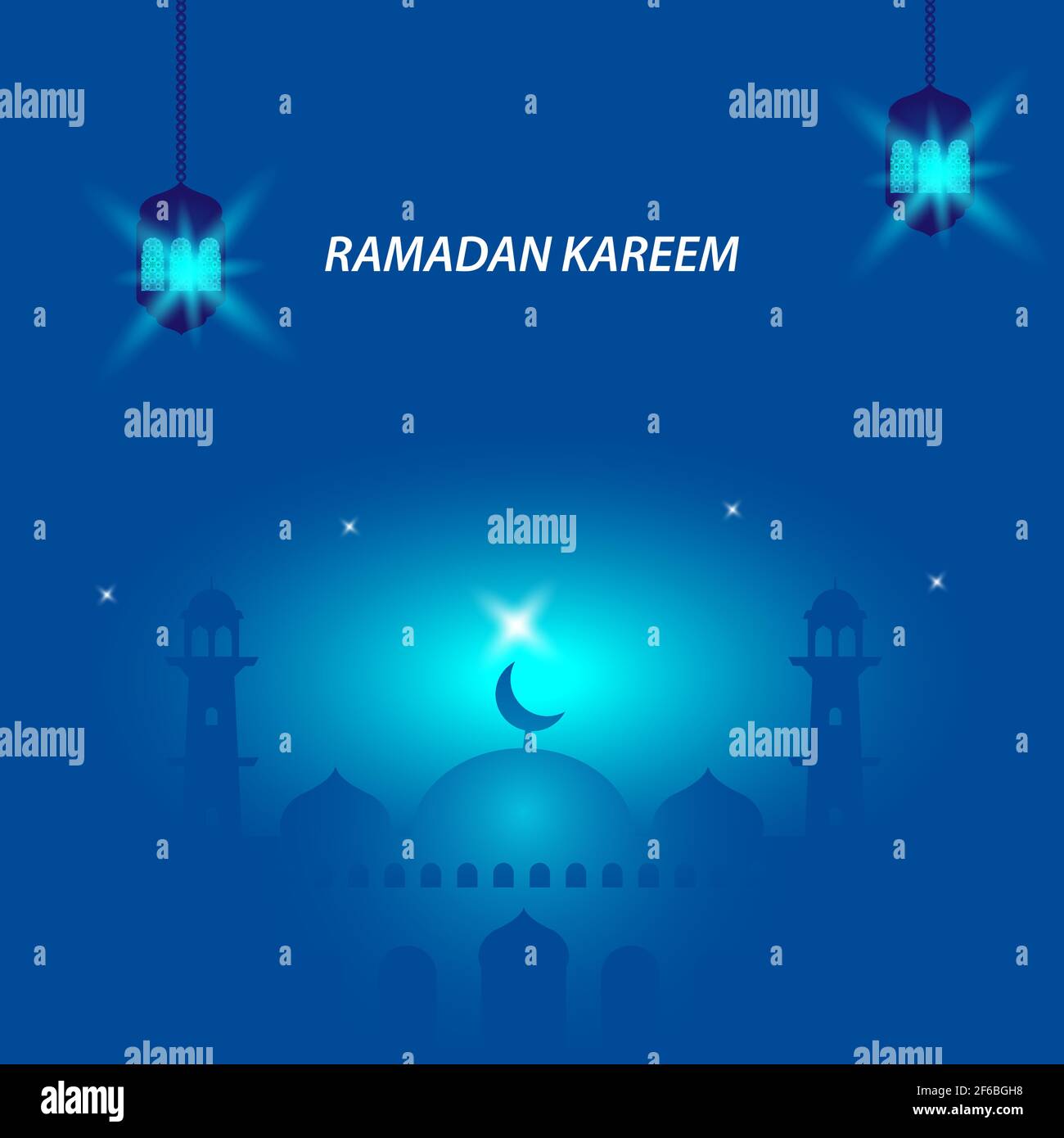 Modern luxury Islamic square template layout background post card ...