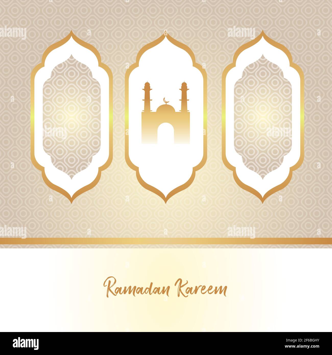 Modern luxury golden Islamic square template layout background post ...