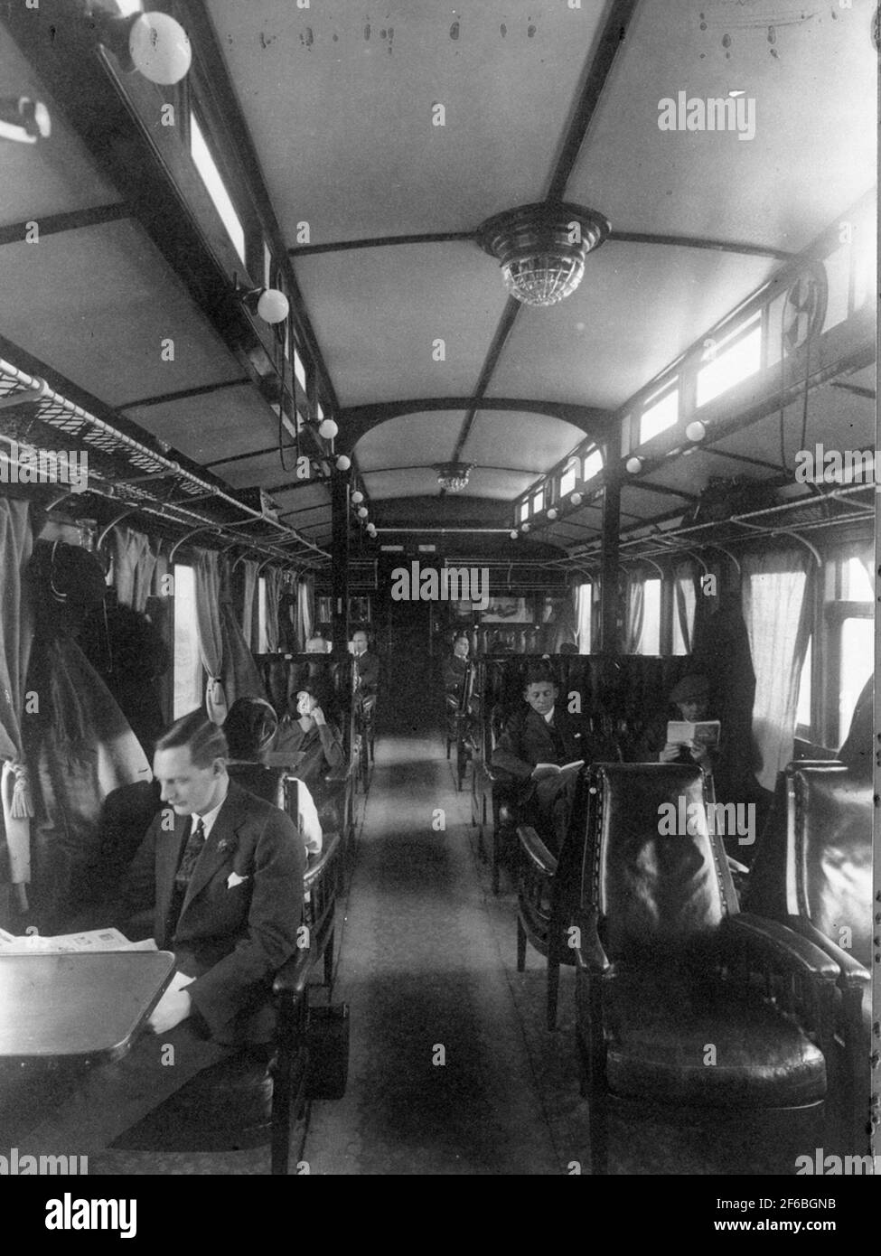 The state's railway cars, SJ Bo5, interior Stock Photo - Alamy