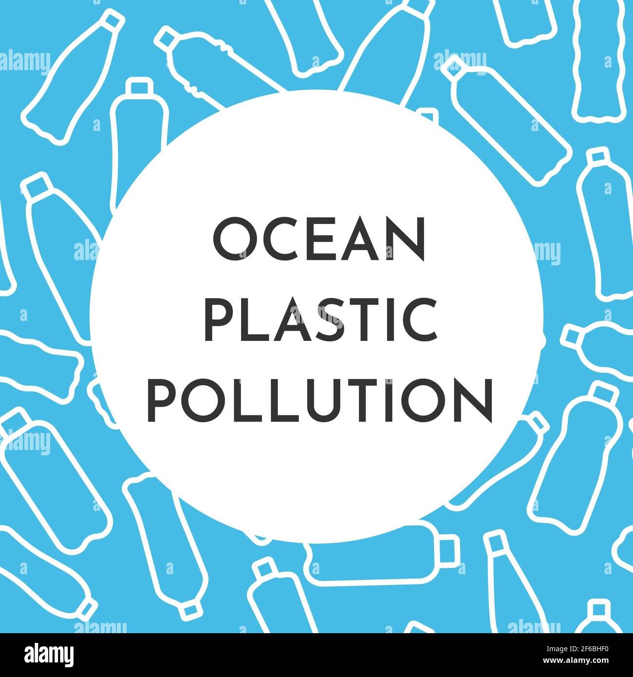 Vector illustration with isolated white outline icons of plastics ...