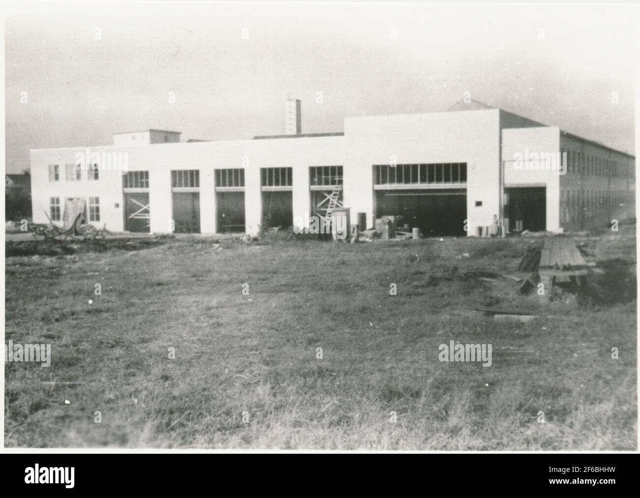 The construction of the workshop at Visby Harbor Station Stock Photo ...