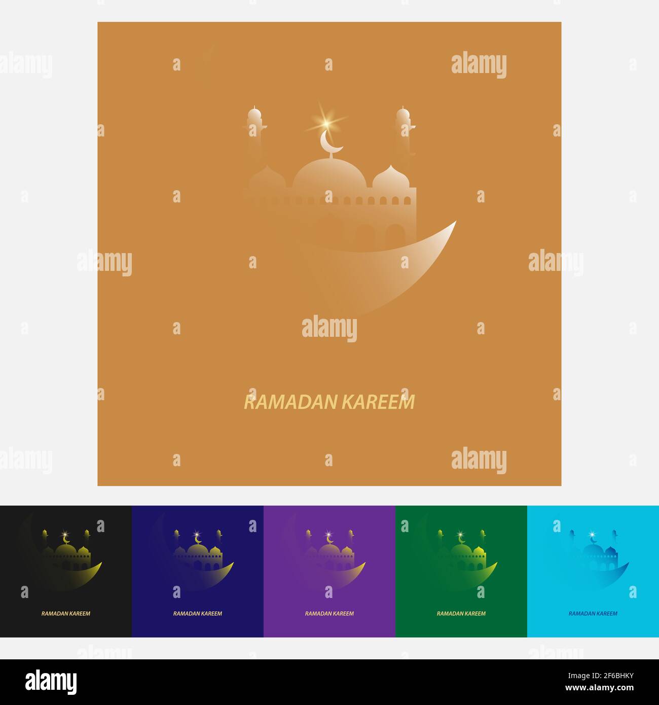 Modern luxury Islamic square template layout background post card ...