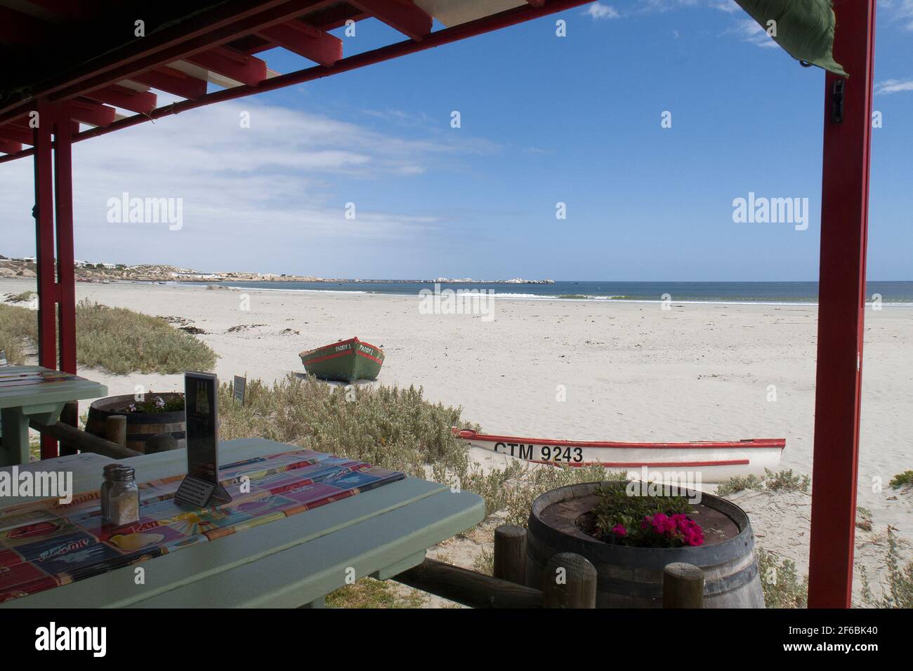 Voorstrandt Restaurant in Paternoster, West Coast Stock Photo - Alamy