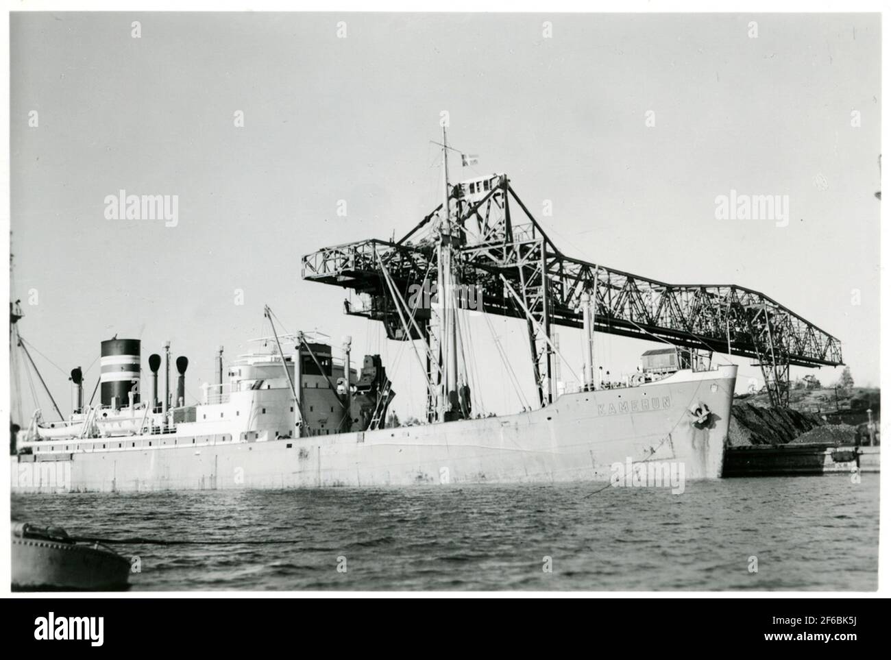The ship "Cameroon" in Oxelösund port Stock Photo - Alamy