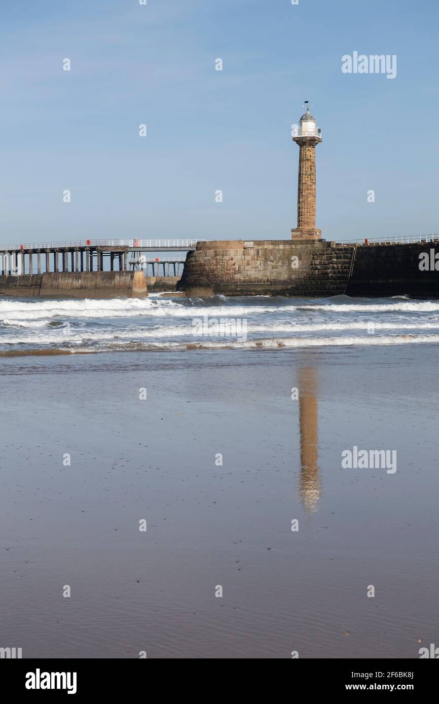 Whitby Harbour Lighthouse High Resolution Stock Photography and Images ...