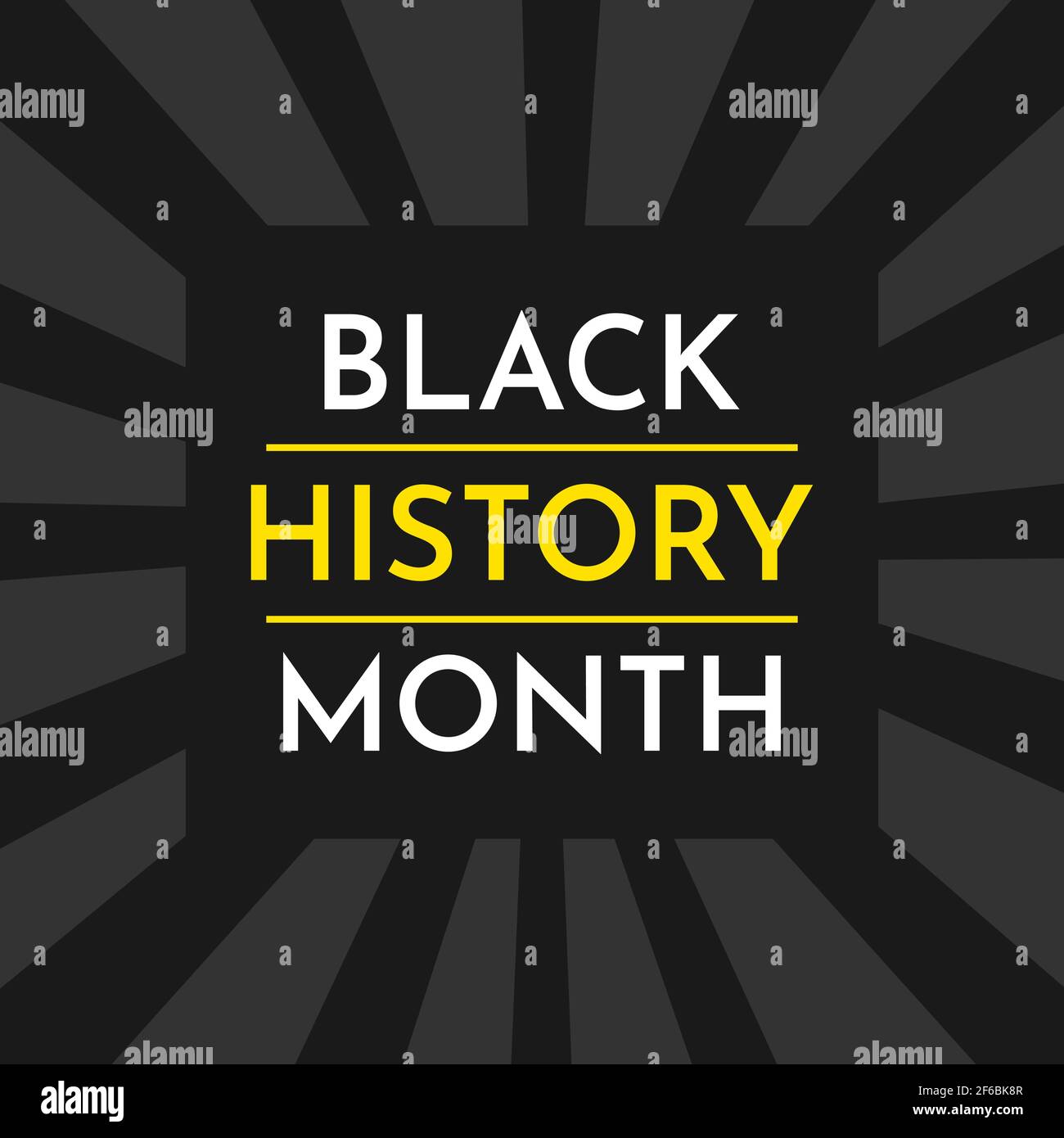 Vector concept with square template in black and grey colors on ...