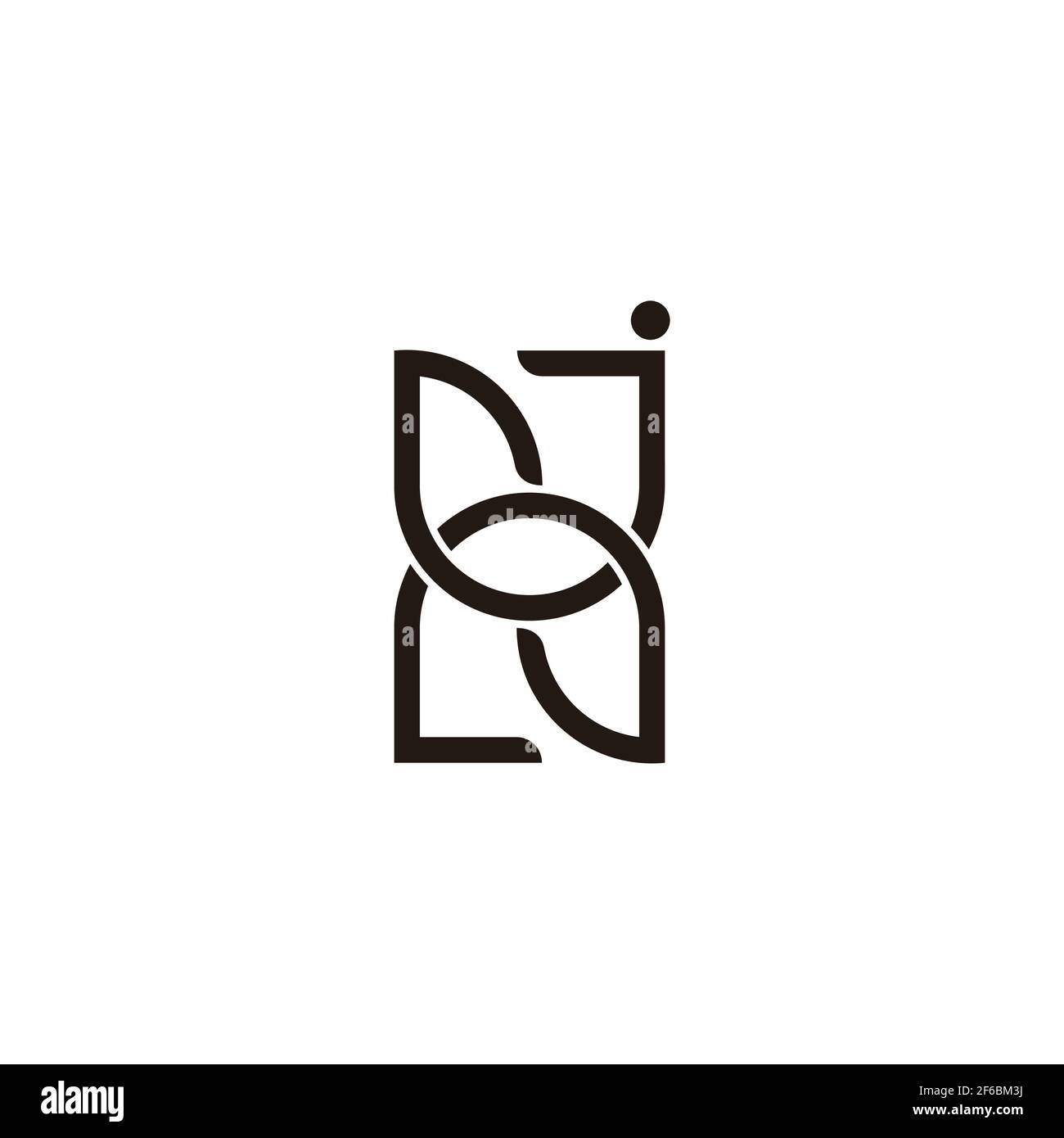 letter jn linked geometric simple logo vector Stock Vector Image & Art ...