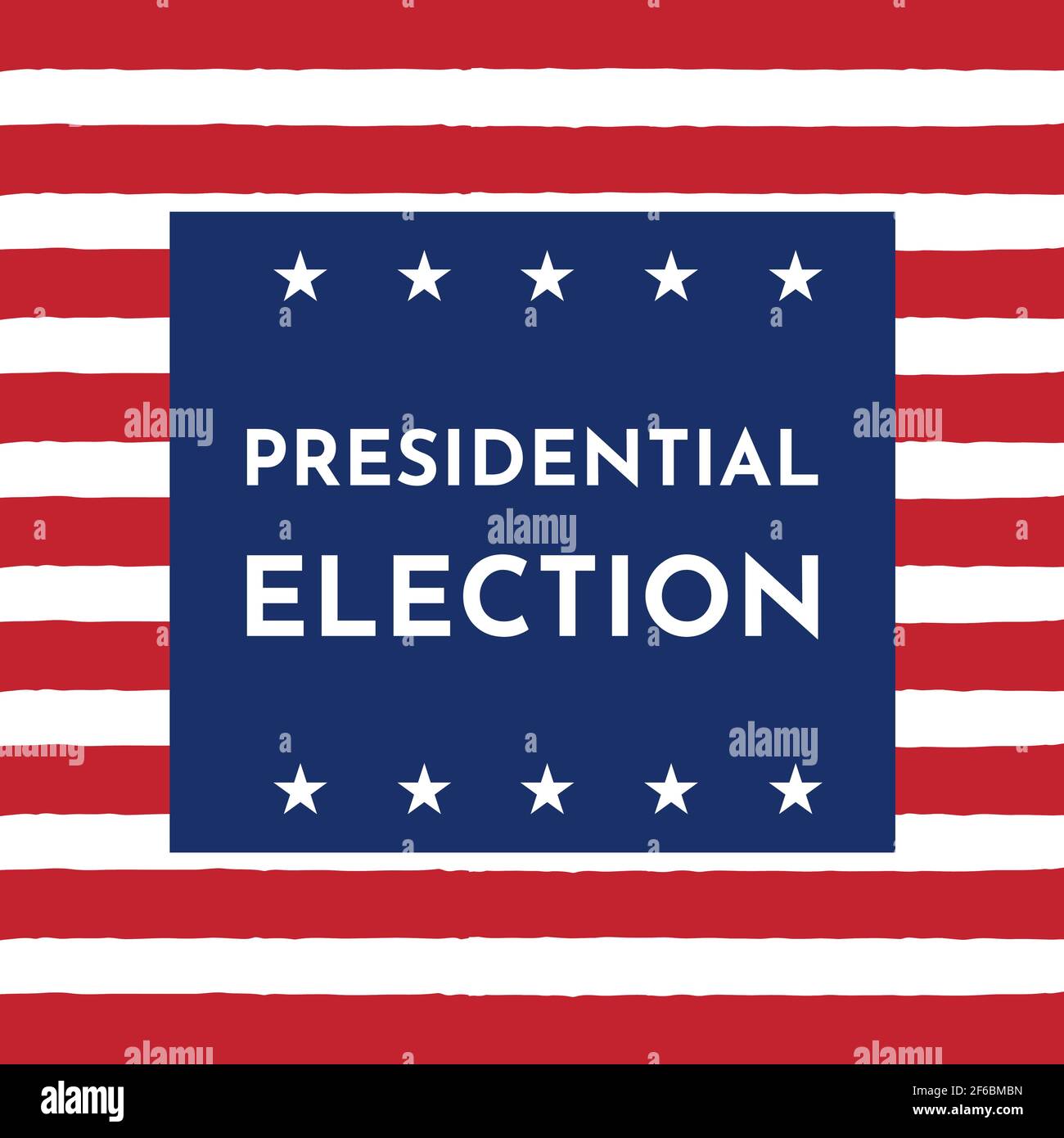 Vector illustration card with USA symbols. Presidential election in ...