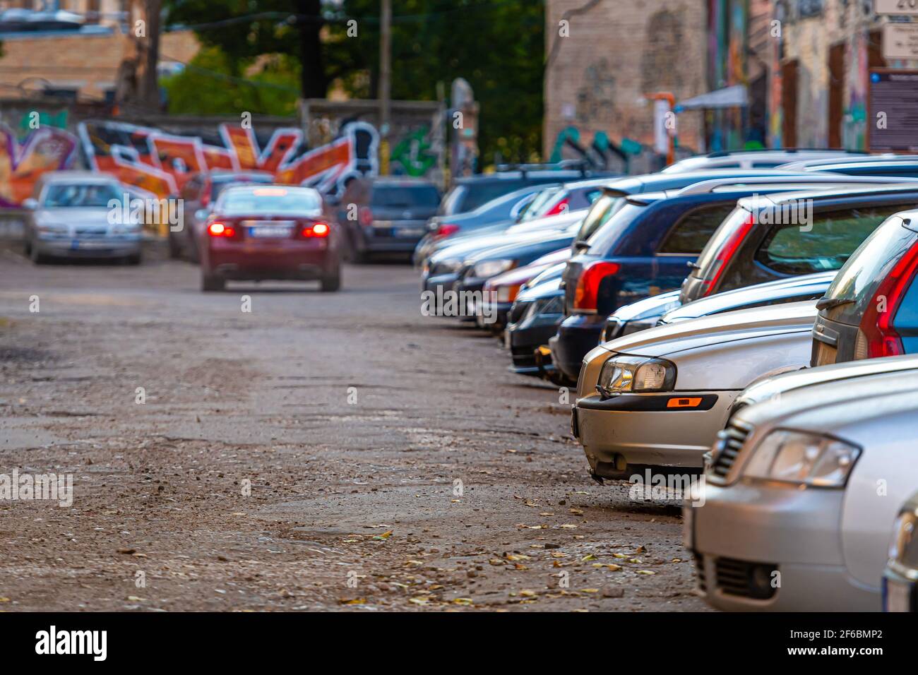 Car Parked Outside Apartment Building High Resolution Stock Photography ...