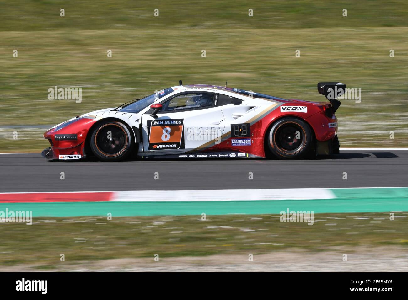Scarperia, 25 March 2021: Ferrari 488 GT3 of Kessel Racing Team driven ...