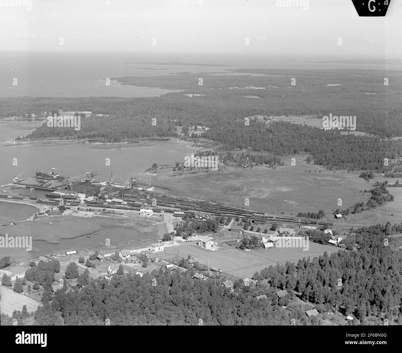 Aerial view of station Stock Photo - Alamy