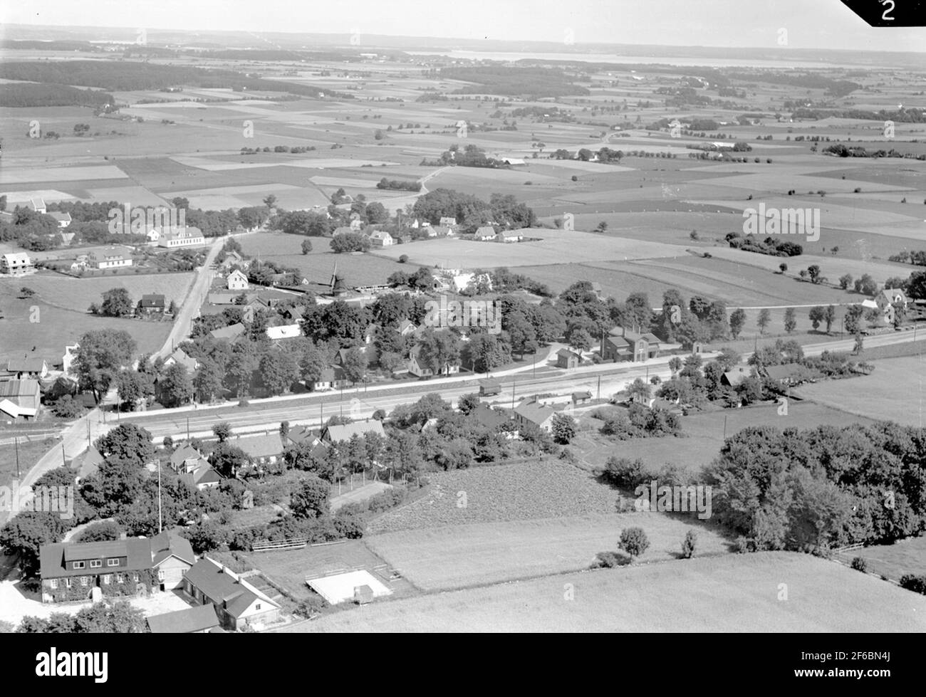 Aerial view of station Stock Photo - Alamy