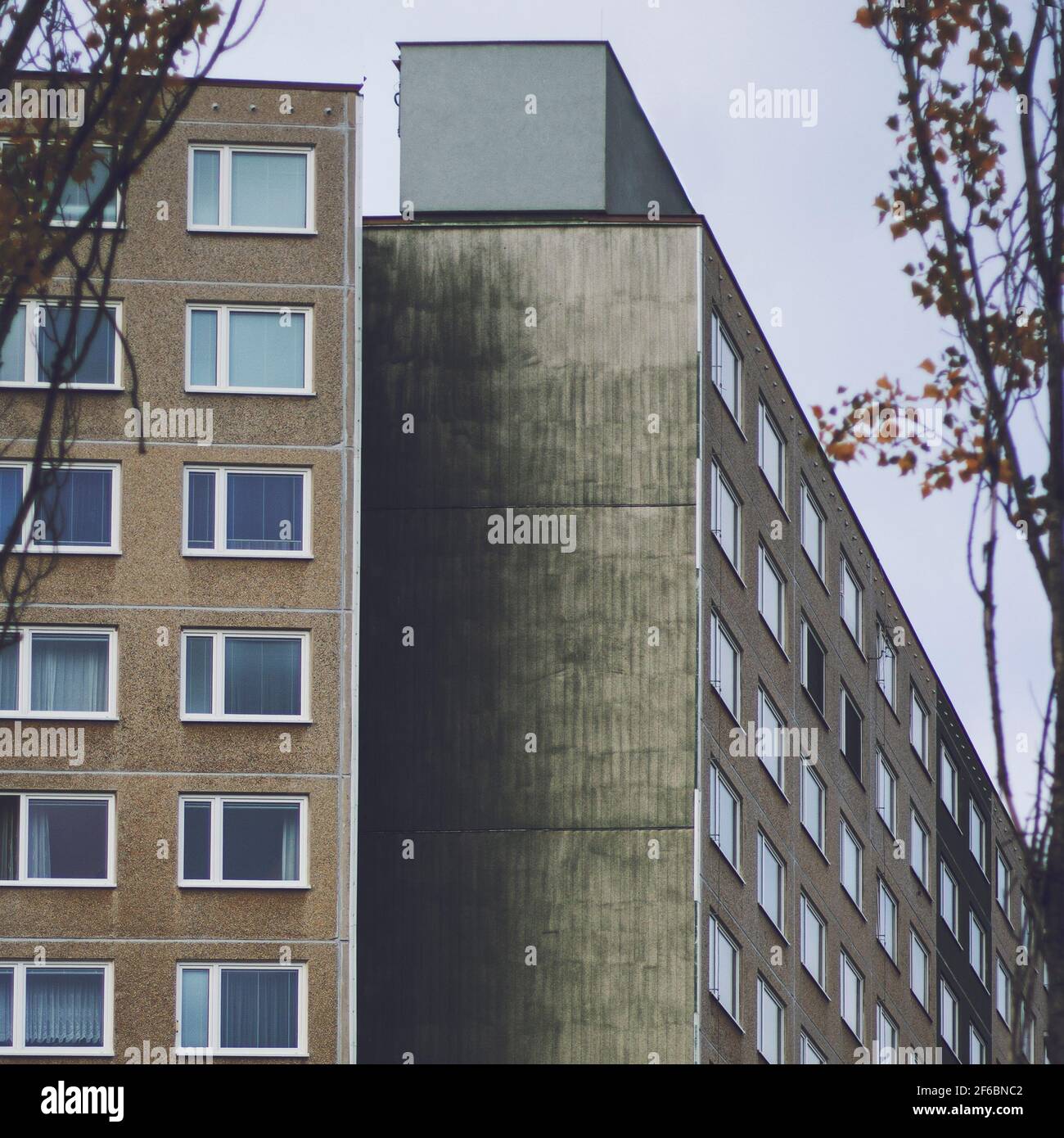 Soviet architecture facade apartment building hi-res stock photography ...