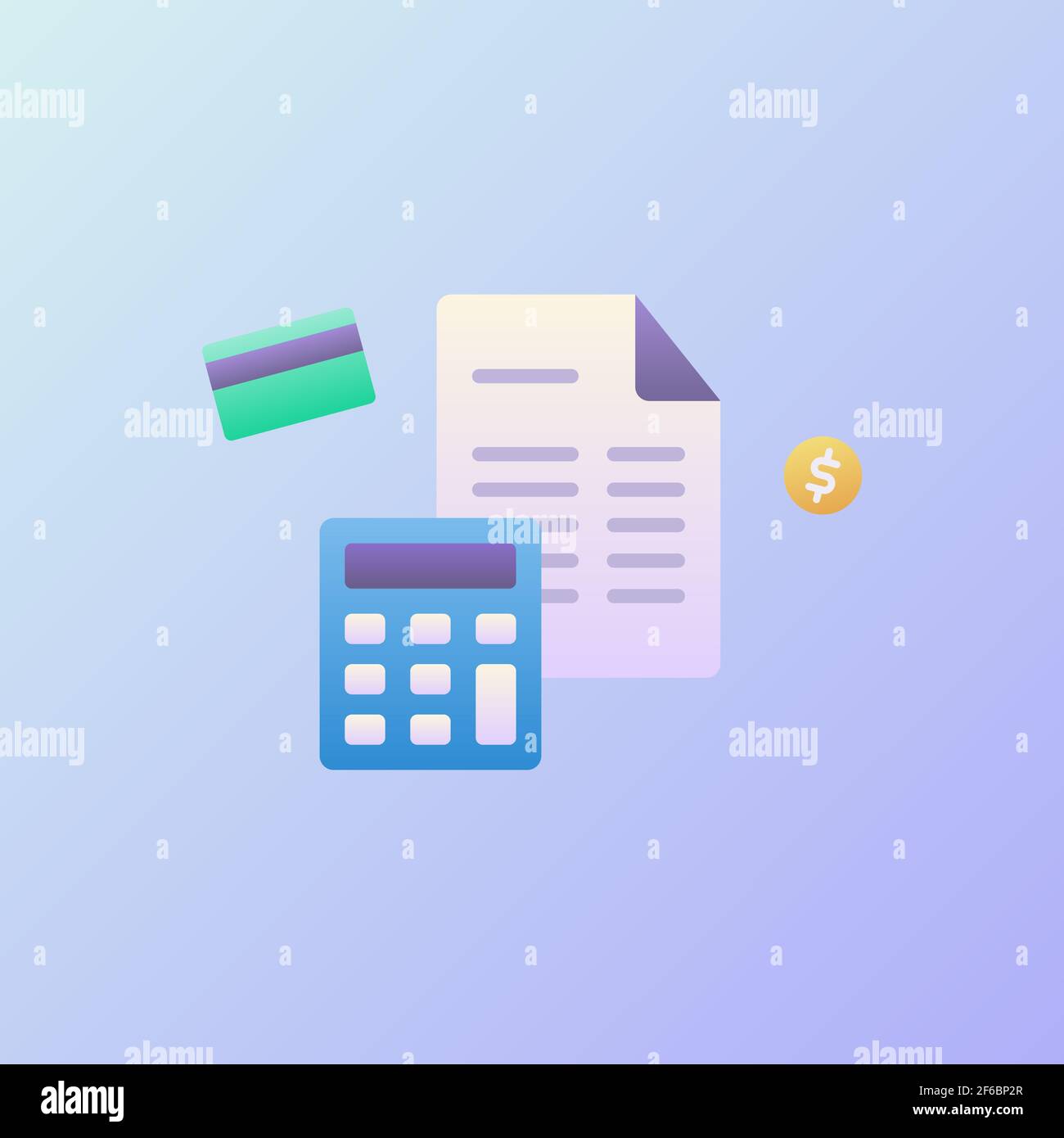 accounting icons set collection with smooth style coloring with vector ...