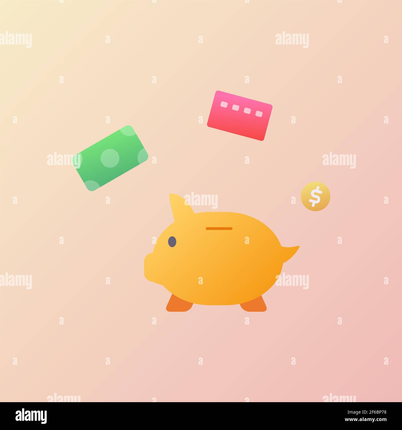 deposit icons set collection with smooth style coloring with vector ...