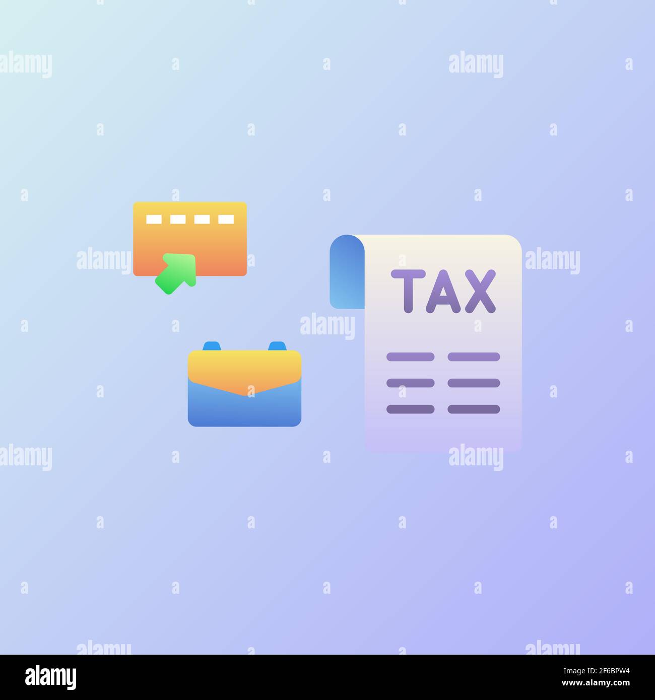 tax icons collection with smooth style coloring vector design ...