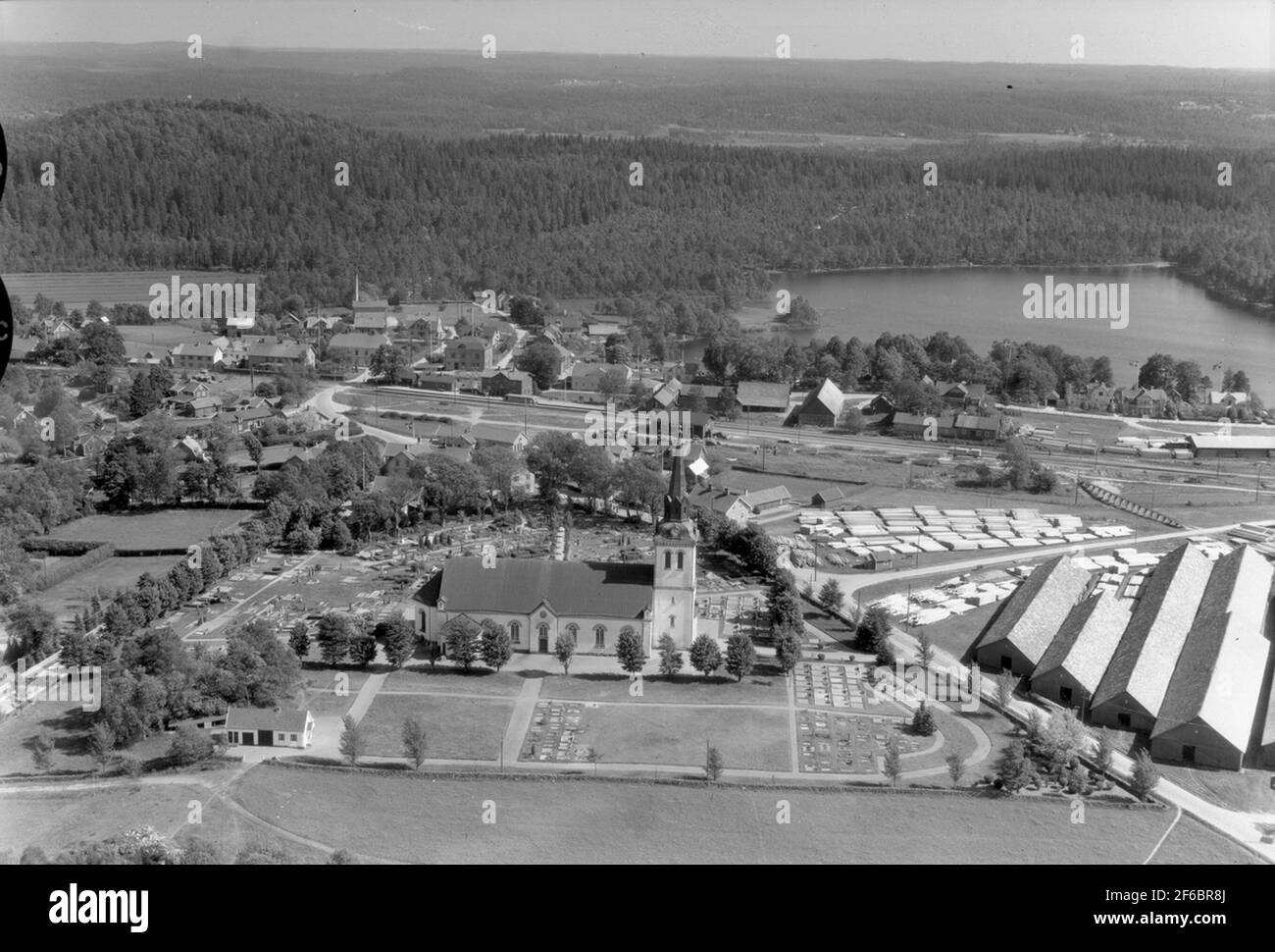 Aerial view of station Stock Photo - Alamy