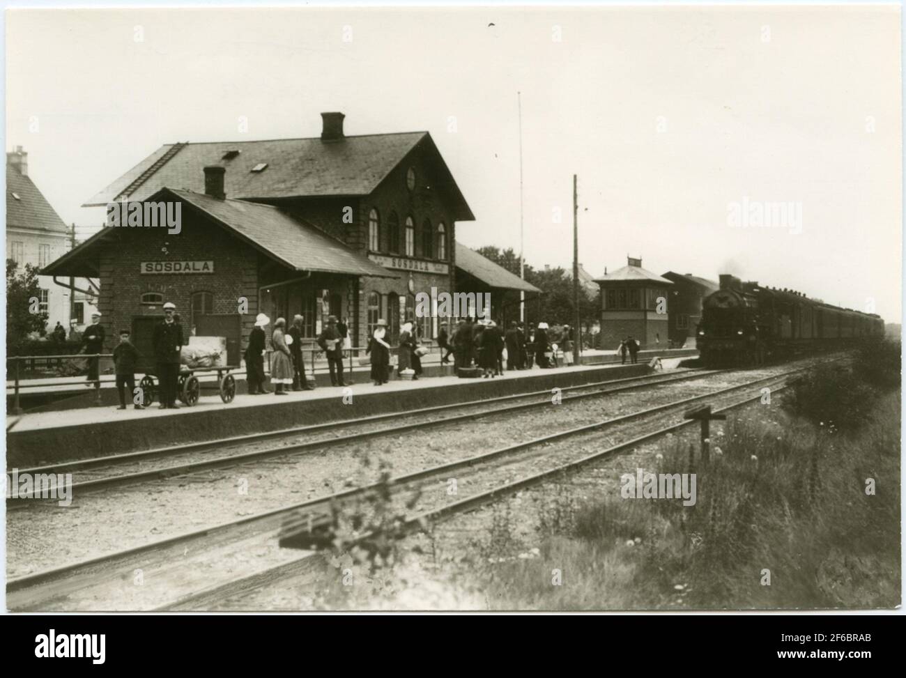 Sösdala railway station. The state's railways, sj Stock Photo - Alamy