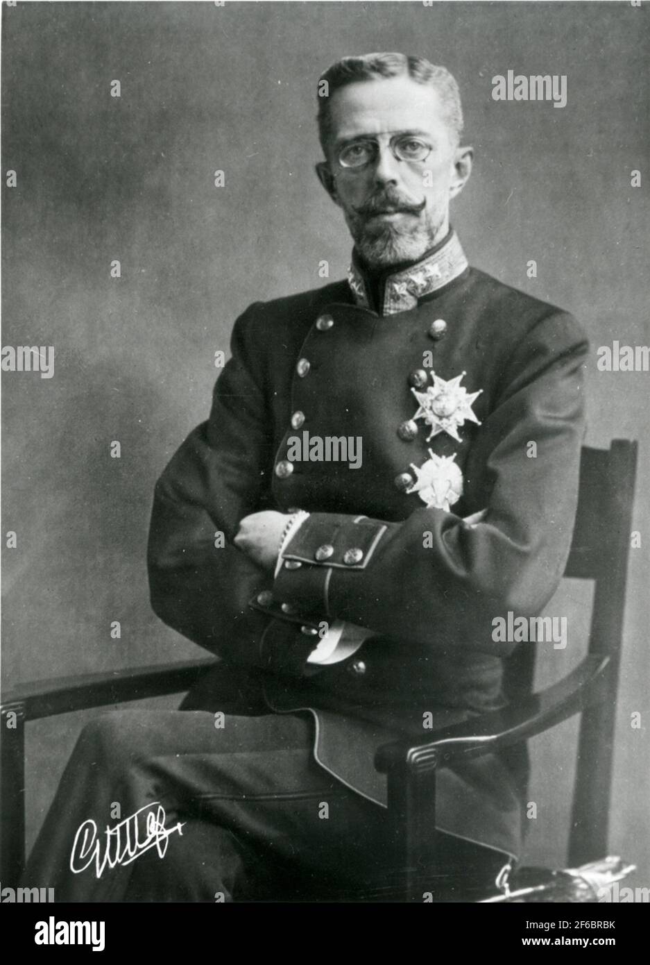 Portrait of King Gustaf V Stock Photo - Alamy