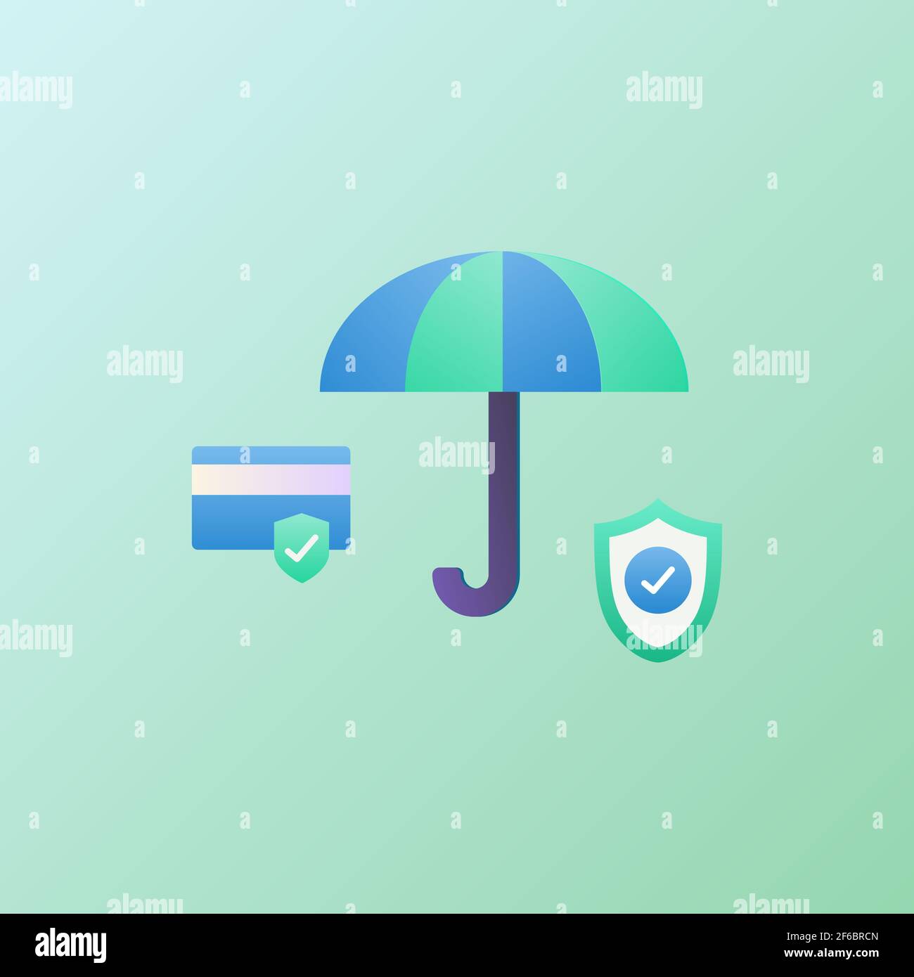 insurance icons collection with smooth style coloring vector design ...