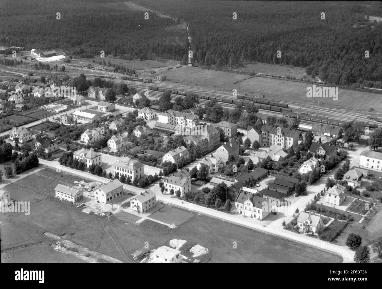 Aerial view of station Stock Photo - Alamy