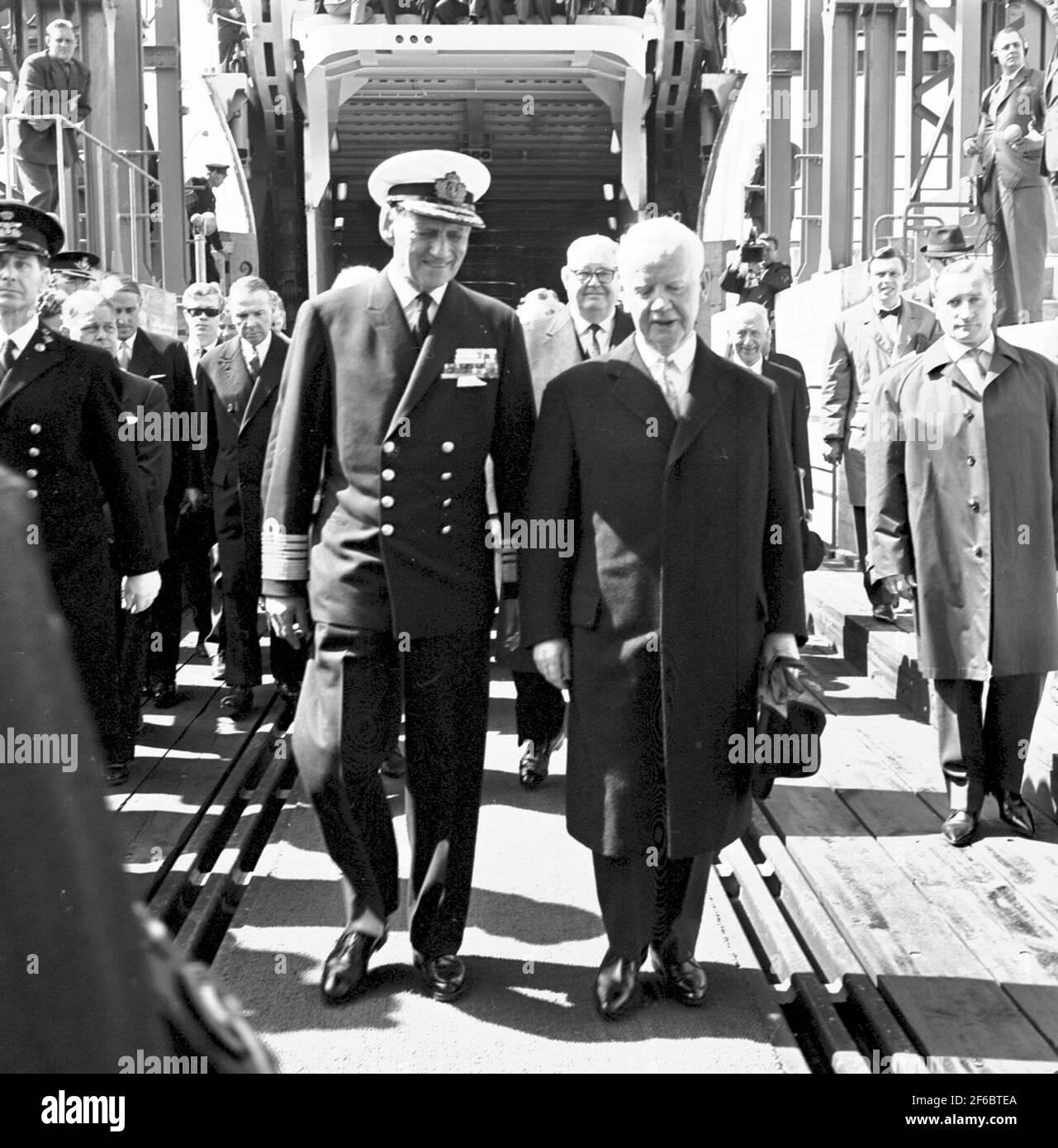 Inauguration of the "bird road line" between Rodbyhavn, Lolland ...