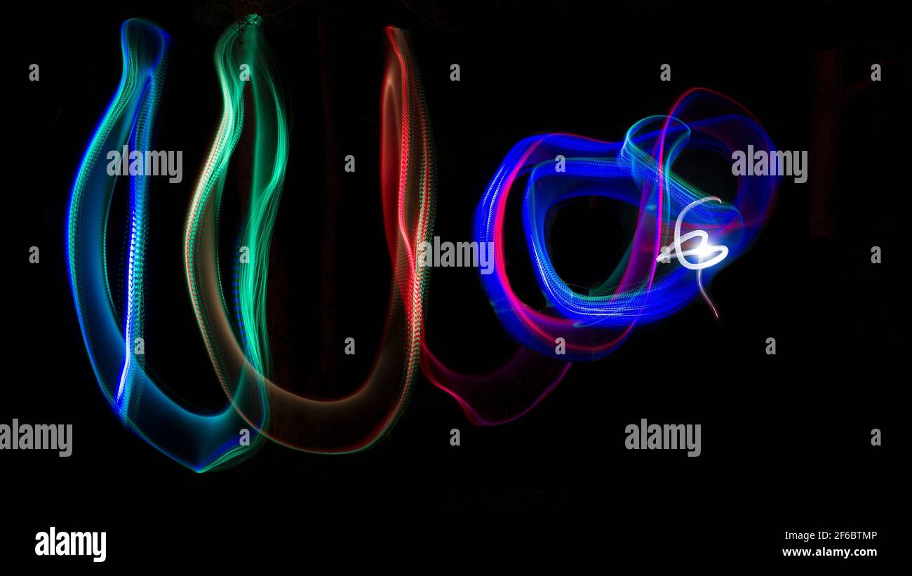 Colorful streaks of light Stock Photo - Alamy
