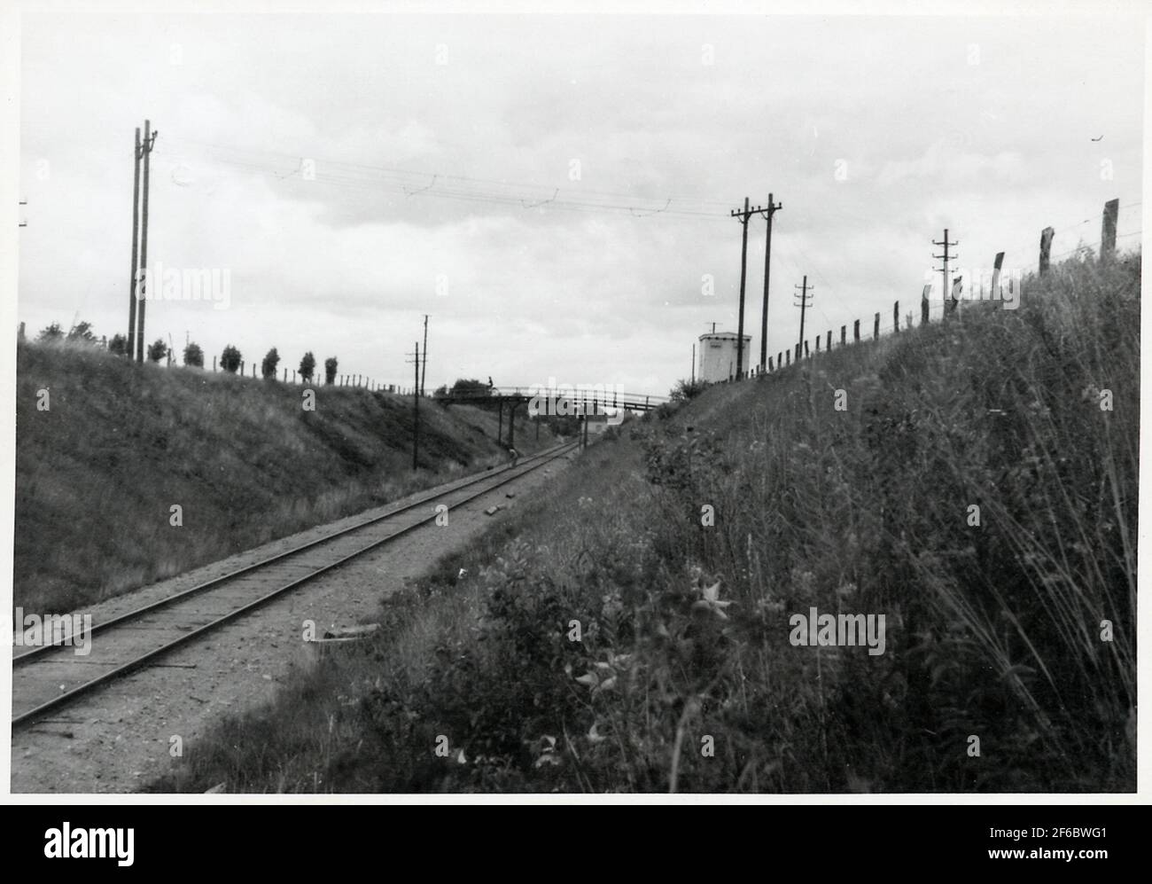 The line between Kinnahult and Fritsla Stock Photo - Alamy