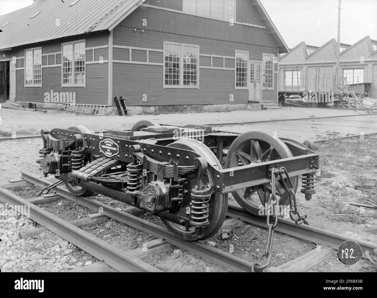 Gotland rail, GJ Co 9. Safety chains Stock Photo - Alamy