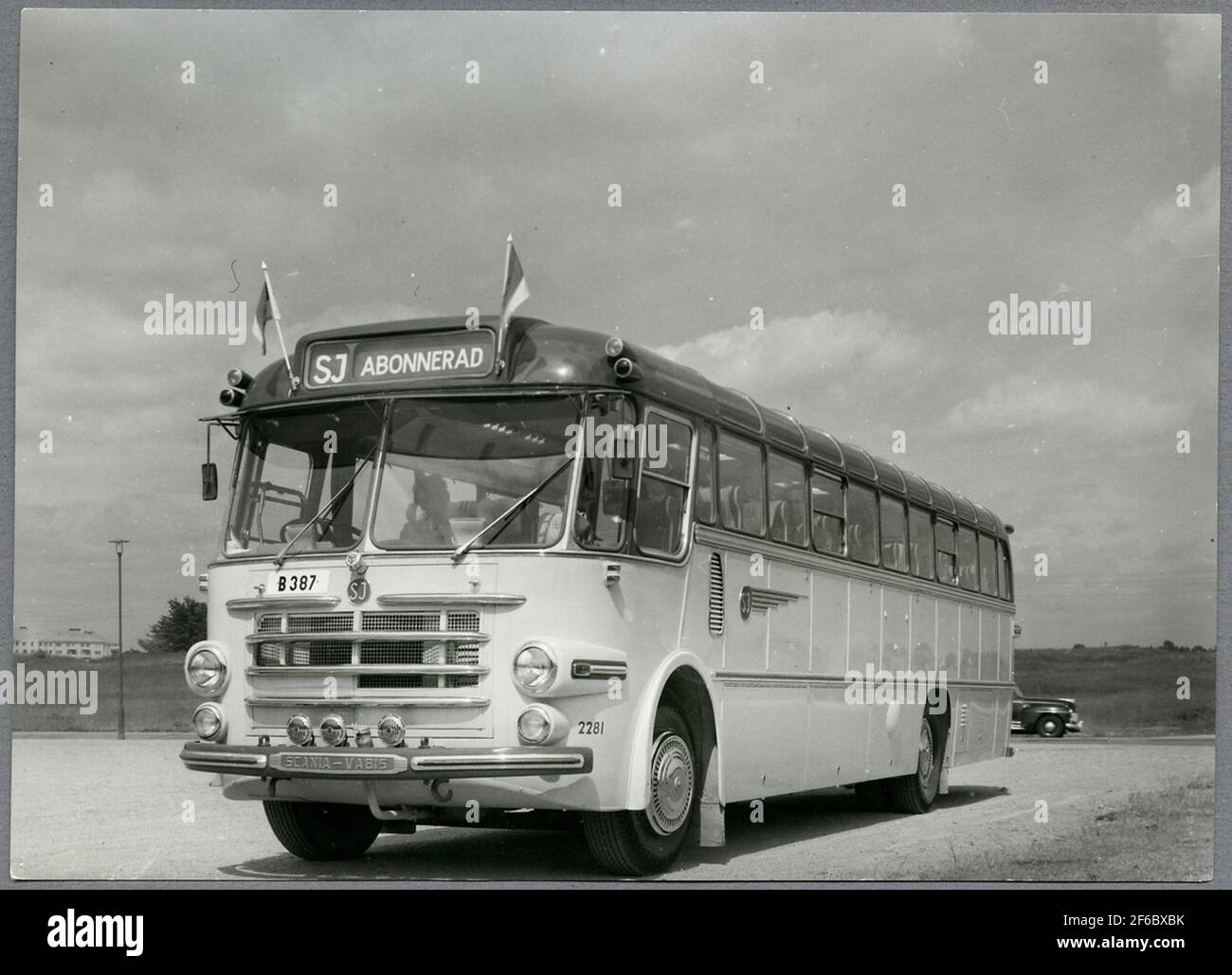 Scania-Vabis B63. The state's railways, SJ bus 2281 Stock Photo - Alamy